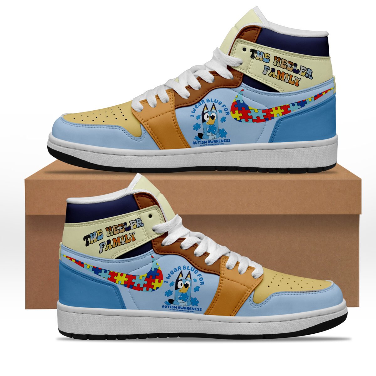 Personalized Autism Bluey High AJD- I Wear Blue For Autism Awareness ...